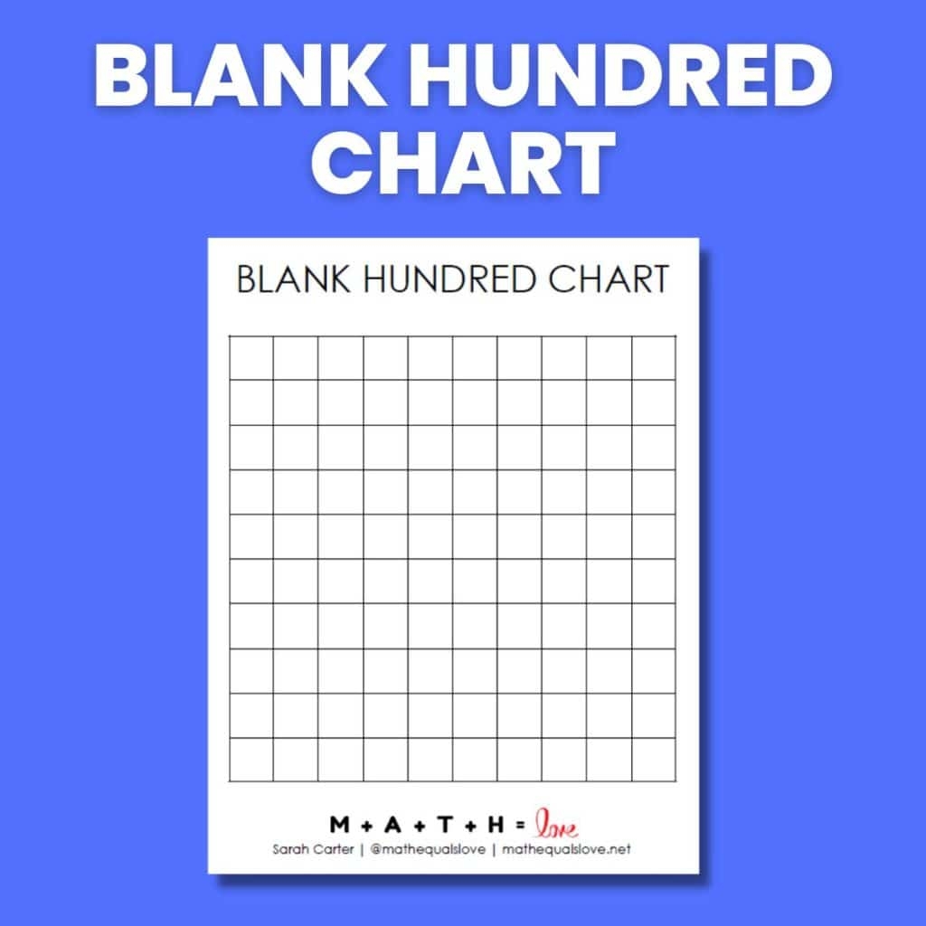 Blank 100 Chart Printable Pdf Free - Free Printable Template